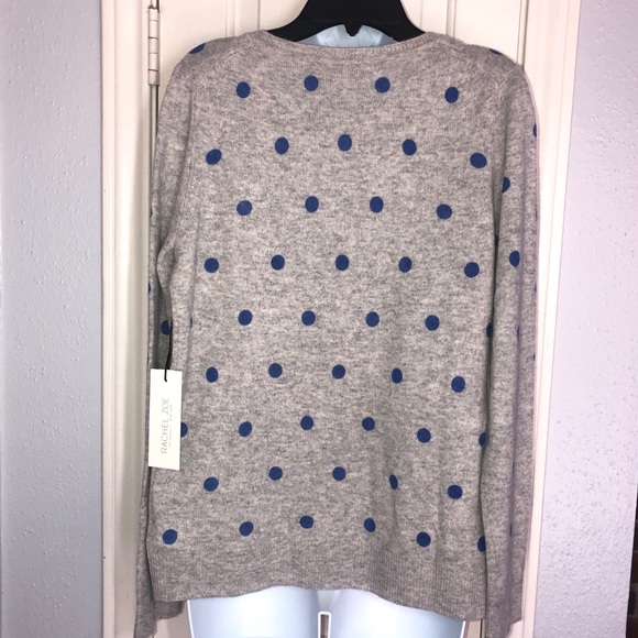 Rachel Zoe | Sweaters | Rachel Zoe Cashmere Printed Dot Sweater Nwt ...